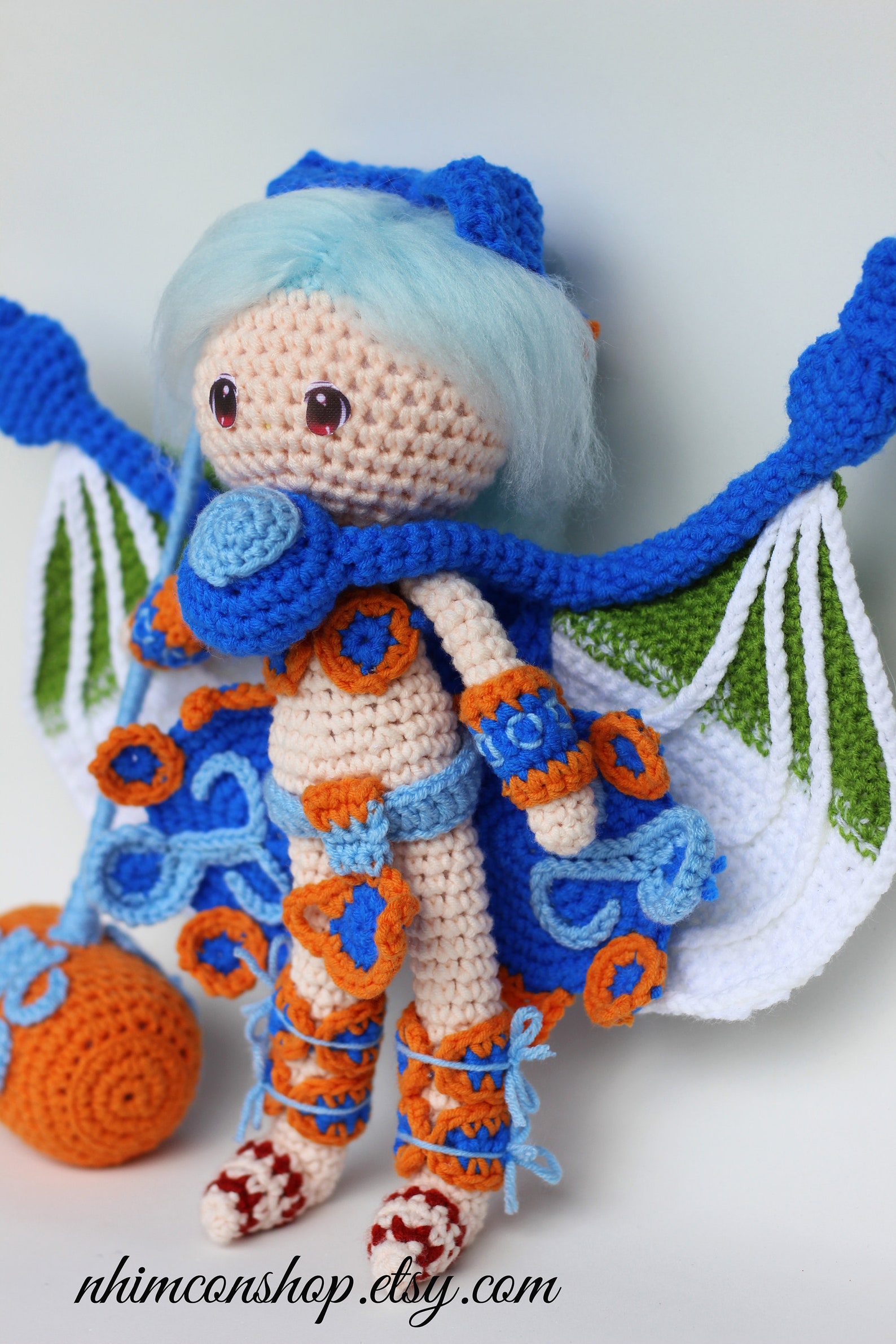 Meru Legend of Dragoon Character With Wings Chibi Plushie - Etsy