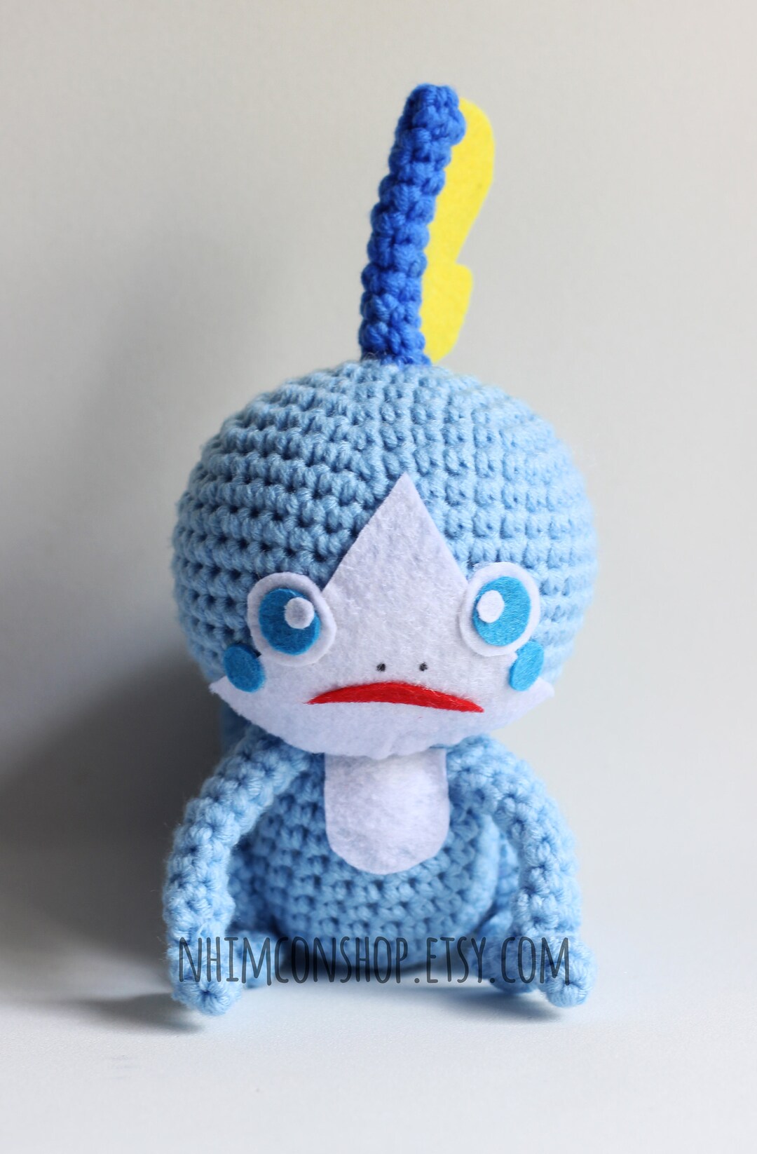 Sobble Pokemon Sword Shield Chibi Plushie Amigurumi Stuffed Toy Doll ...