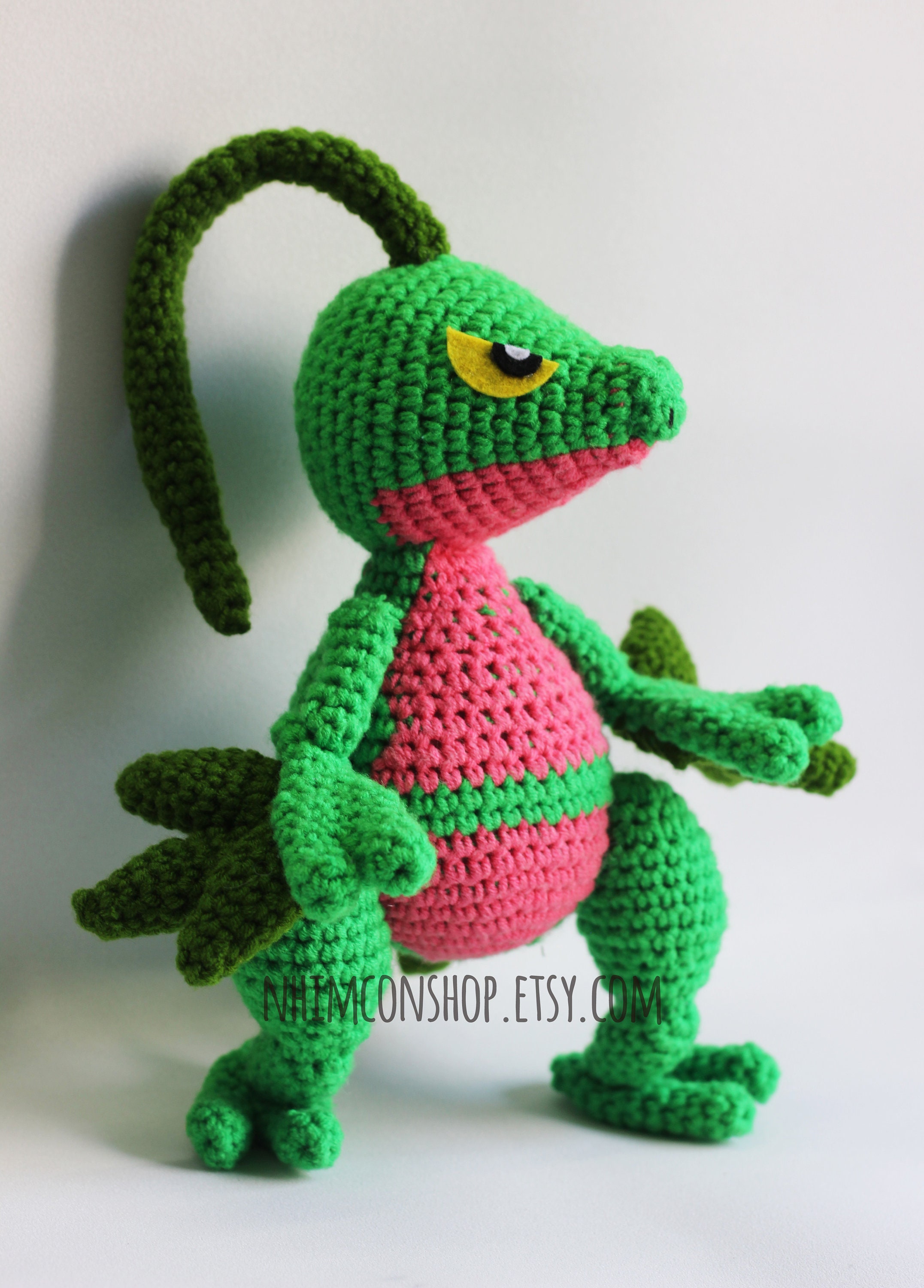 Grovyle Pokemon Sun and Moon Alola Chibi Plushie Amigurumi - Etsy
