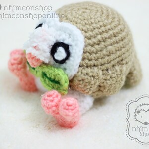 Rowlet Litten Popplio Pokemon Sun Moon Alola Starter Chibi Plushie Amigurumi Stuffed Toy Doll ...