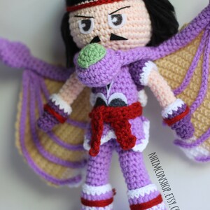 Haschel Legend of Dragoon Character With Wings Chibi Plushie Amigurumi ...