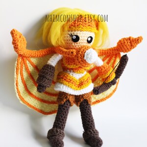 Miranda Legend of Dragoon Character With Wings Chibi Plushie Amigurumi ...