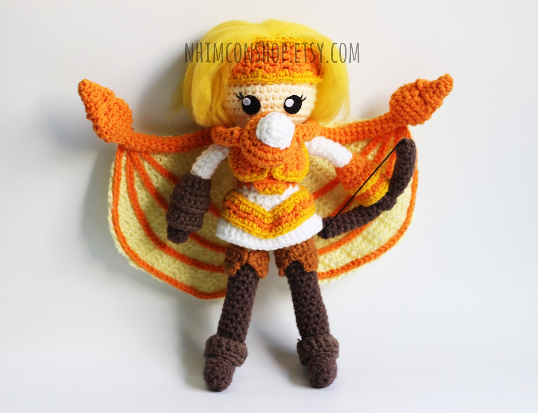 Miranda Legend of Dragoon Character With Wings Chibi Plushie Amigurumi ...