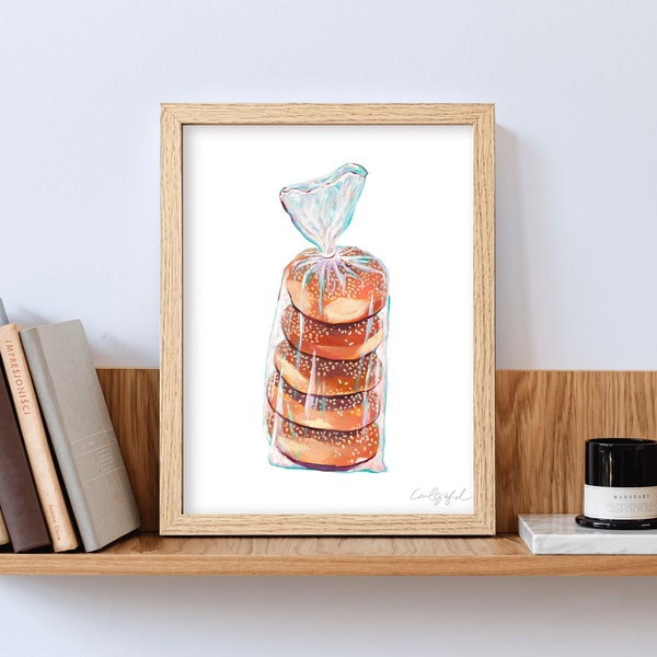 Bagel Art - Etsy