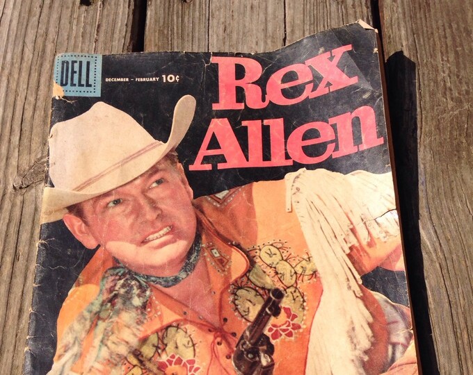 Rex Allen Comic Book Vintage 1950s Cowboy Published by Dell Promise to ...