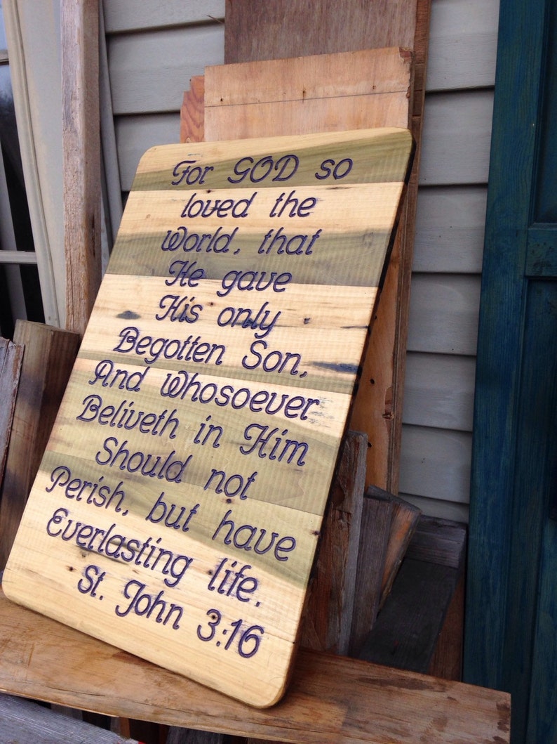 Bible Quote Wood Sign Saint John Chapter 3 Verse 16 Wall Etsy bible-quote-wood-sign-saint-john-chapter-3-verse-16-wall-etsy