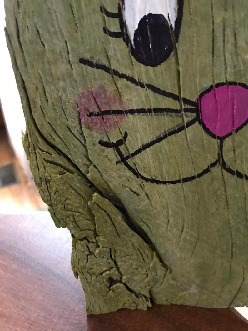 Rabbit Wood Sign Yard Art Wall Decor Housewarming Gift Easter - Etsy