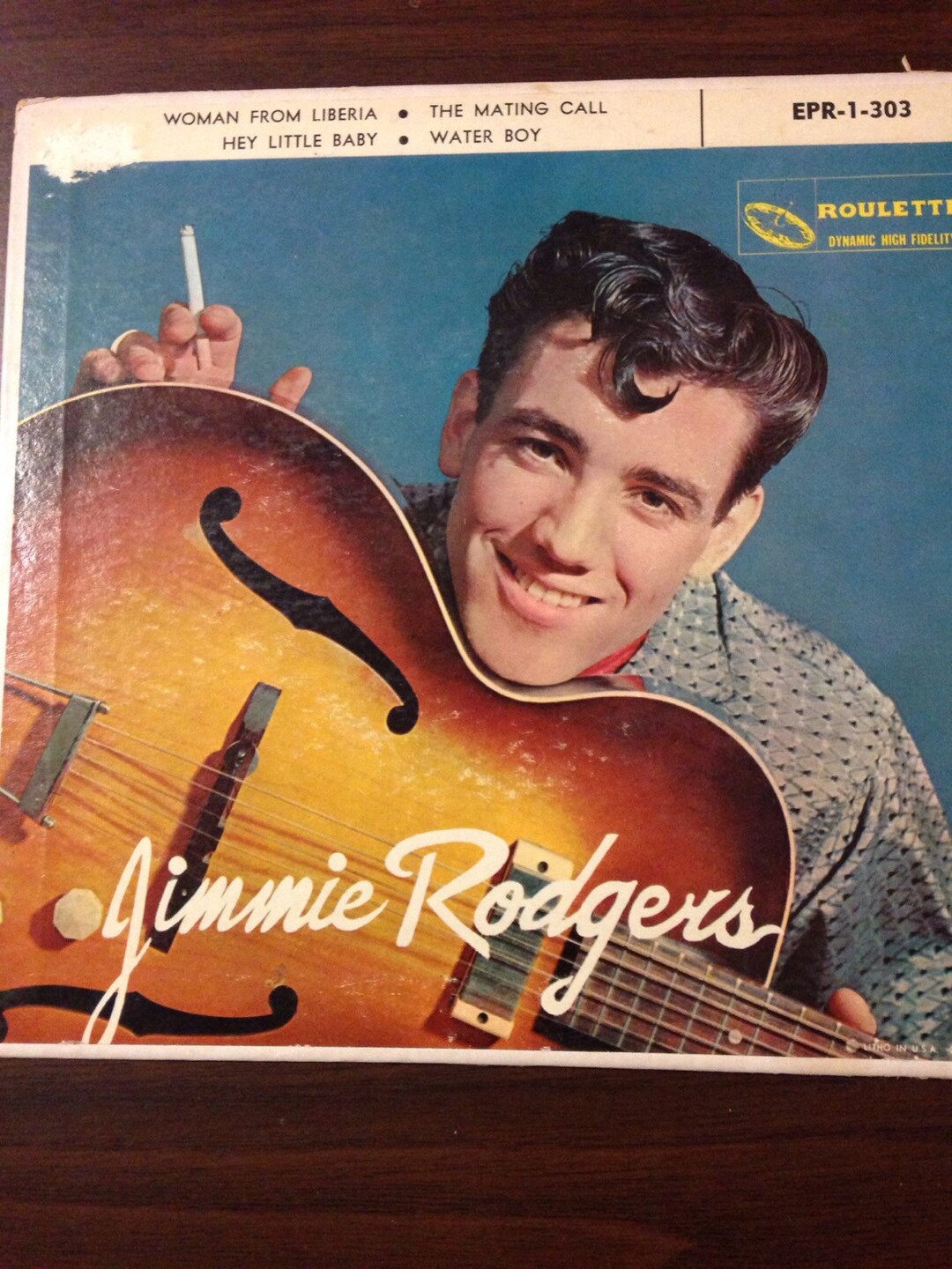 Jimmie Rodgers Vintage Country Western 45 Roulette Dynamic High ...