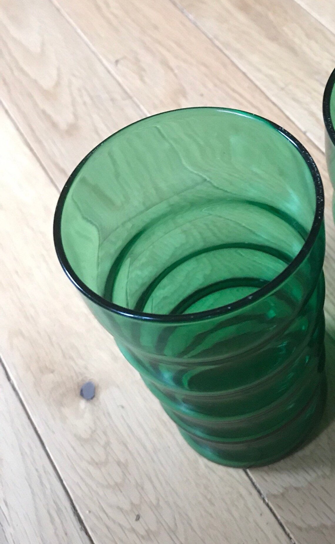 Green Glass Verde Water Milk Ice Tea 8 Ounce Size Style lcww | Etsy