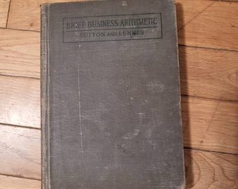 Antique 1920 Arithmetic Book,hamilton's Essentials of Arithmetic Lower ...