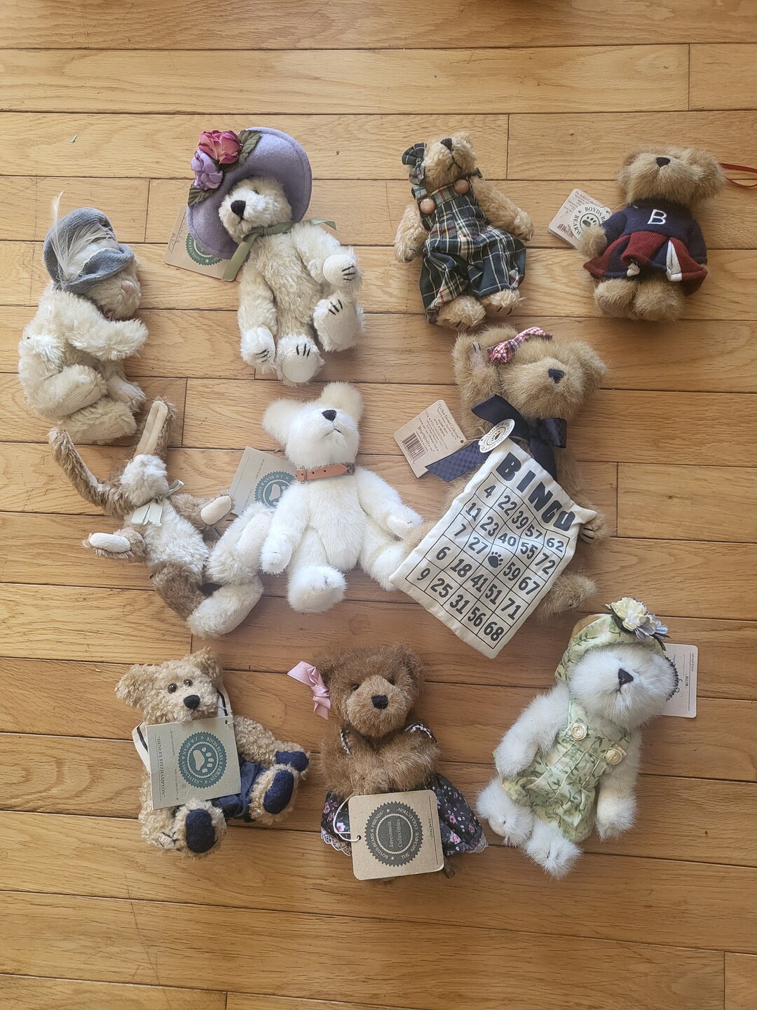 Boyd Bears and Friends Plush Adorable 10 Piece Collectibles Collection ...