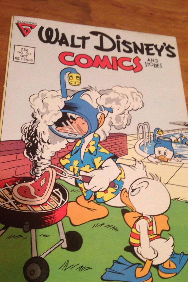 Donald Duck Cookout Picnic Huey Duey Louie Comic Book Walt | Etsy