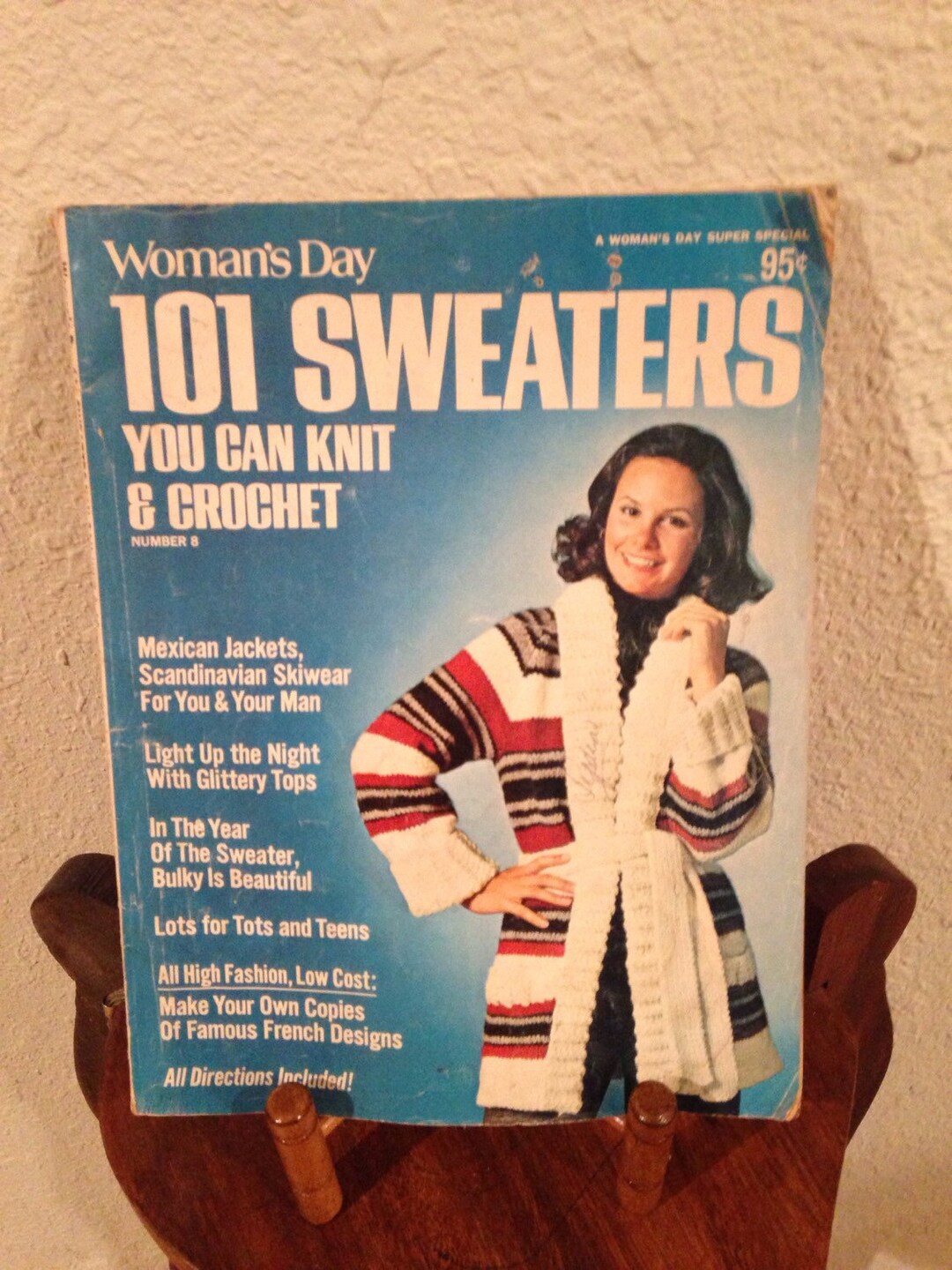 Womans Day Magazine 101 Sweaters You Can Knit Crochet Tots Teens Adults ...