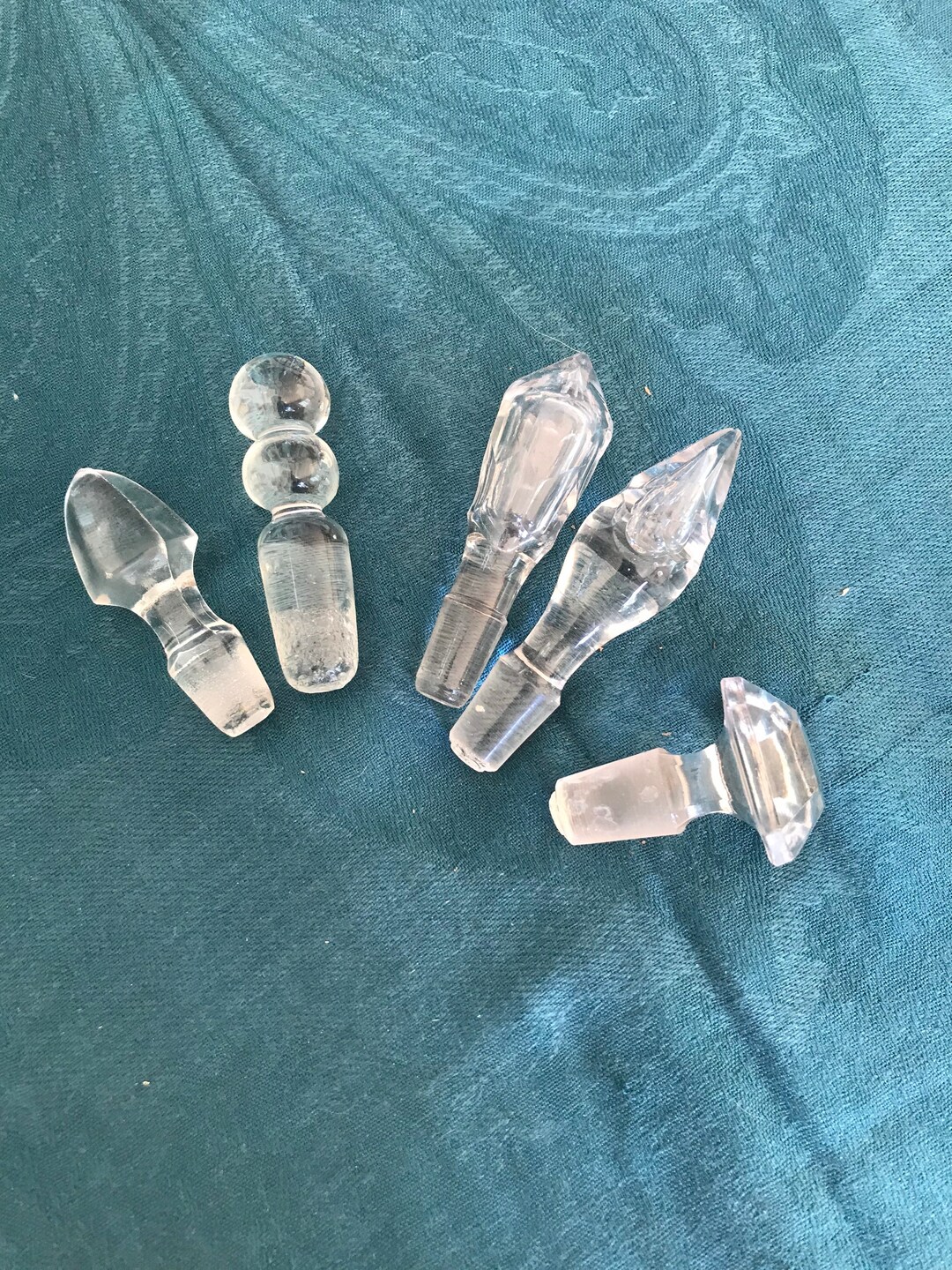 Decanter Liquor Antique Crystal Stoppers Old Glass Beverage Bottle Plug ...