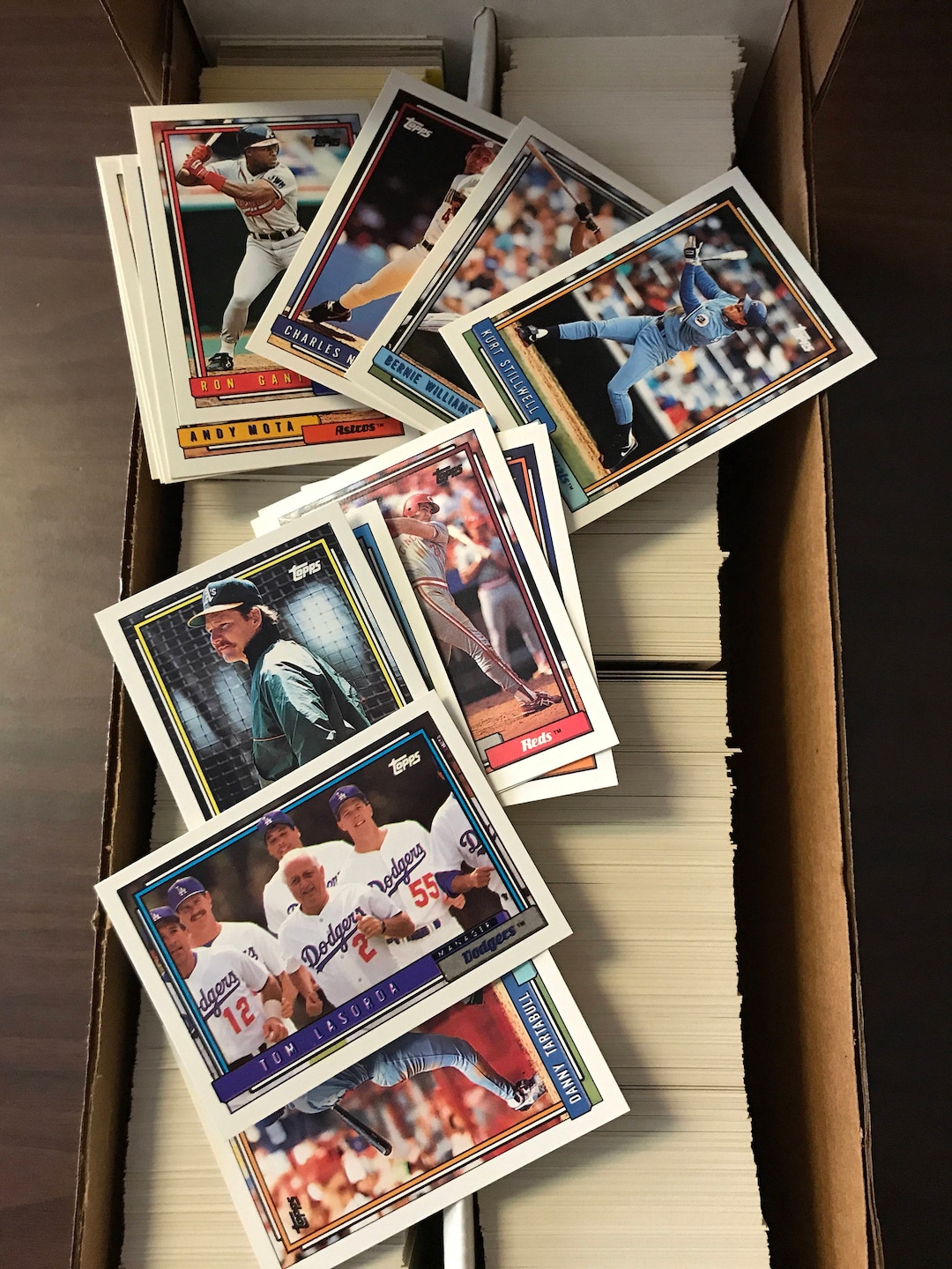 1990s Baseball Cards Box: Vintage Collectible Player Cards - Etsy