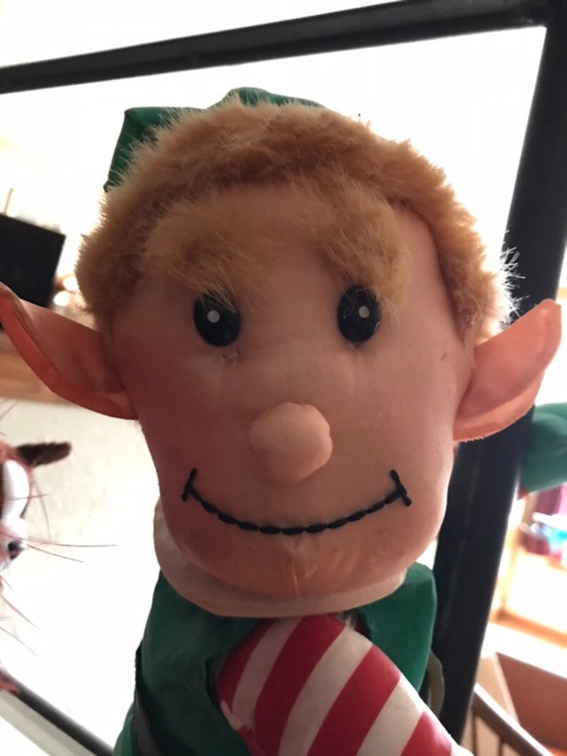 Christmas Elf His Job is Helping Papa Noel Keep Homes Happy | Etsy