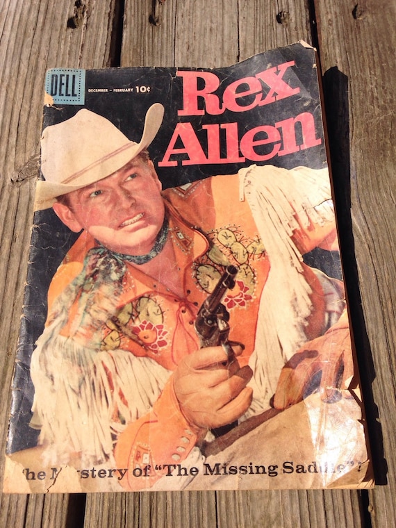 Rex Allen Comic Book Vintage 1950s Cowboy Published by Dell | Etsy
