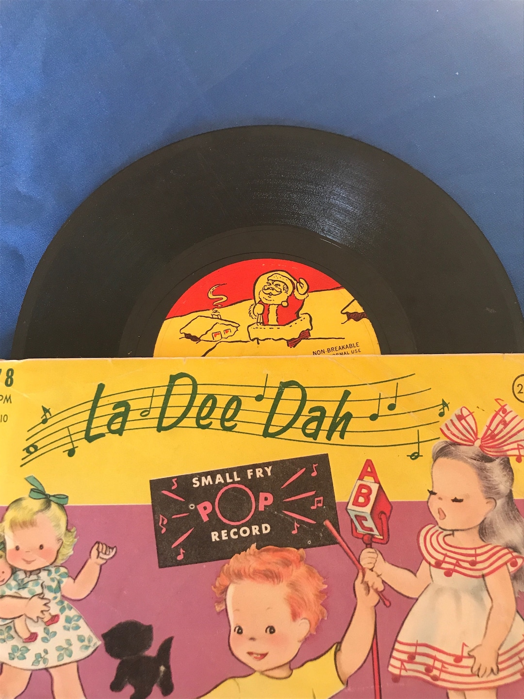 Peter Pan Records Small Fry Music Vintage Vinyl 45 RPM La Dee Da ...