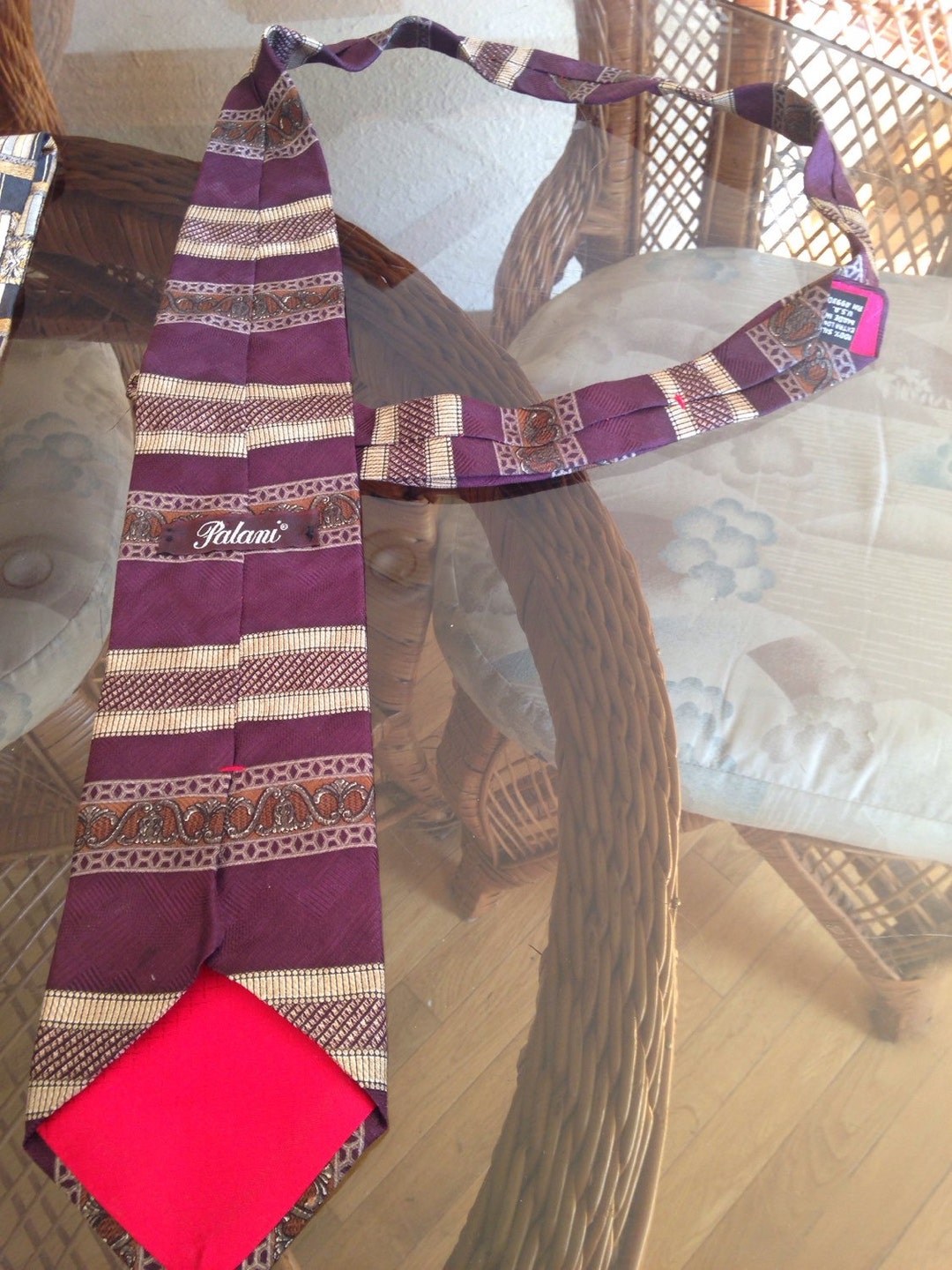 Palani Silk Neck Tie USA Extra Long Number RN 49930 Dress up Unisex ...