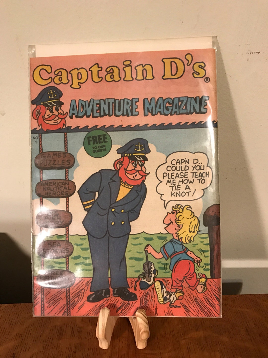 Captain D Vintage Comic Book Give Away Issue 1 Advertising Fast Food ...