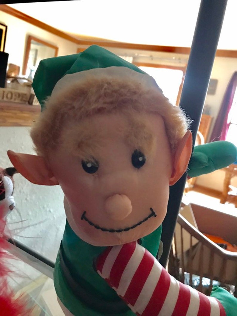 Christmas Elf His Job is Helping Papa Noel Keep Homes Happy | Etsy