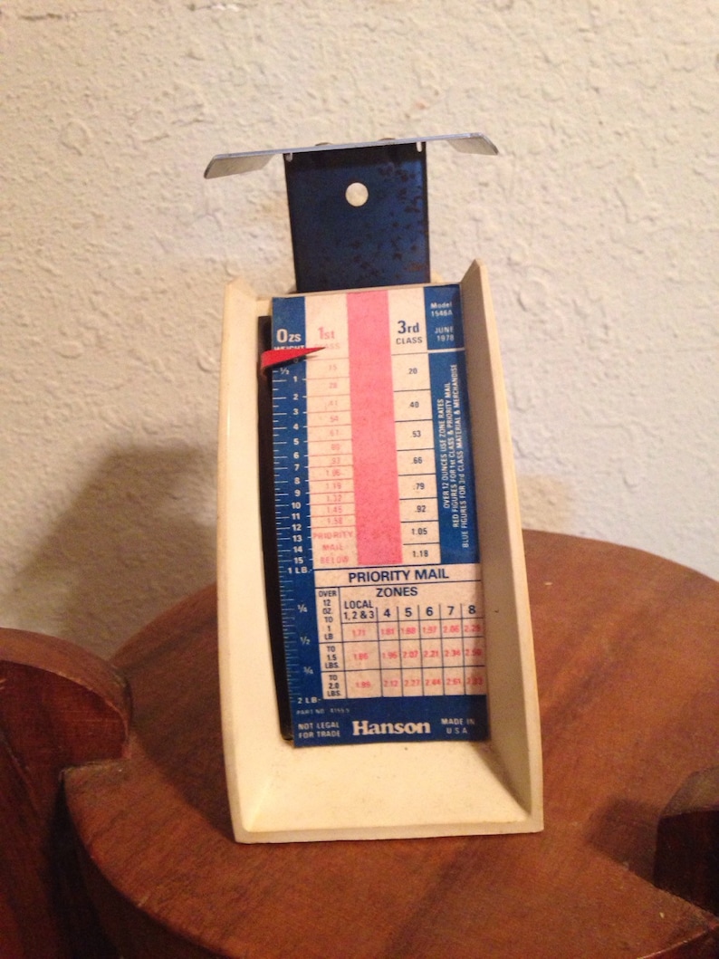 Vintage Hanson Postage Mail Weight Scale 1970s Zones Oz. Lbs | Etsy