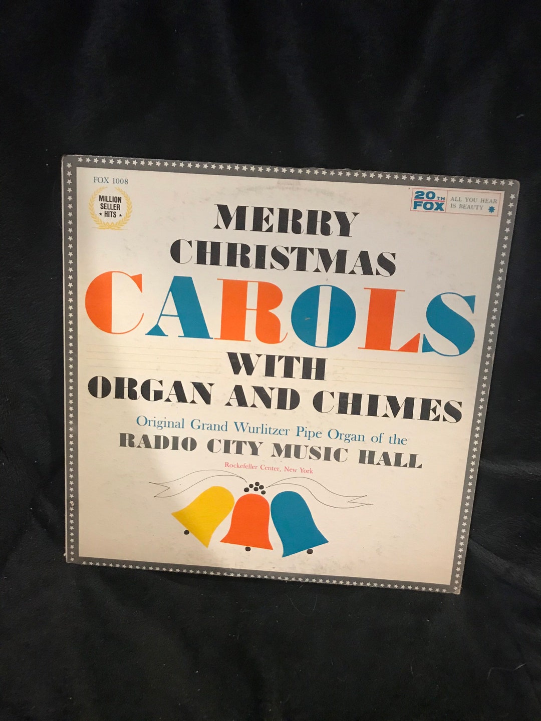 Christmas Carols Played on Chimes and Pipe Organ Record 33 RPM Album ...