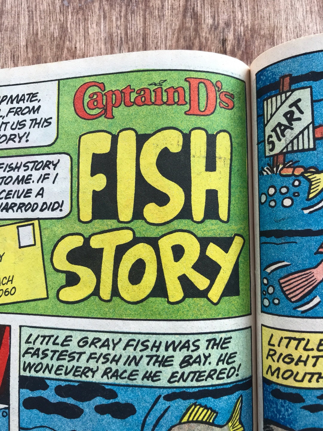 Fish Story Comic Book Captain D's Give Away Issue 16 Vintage ...