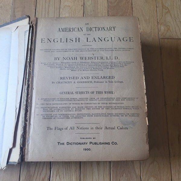 Antique Dictionary - Etsy