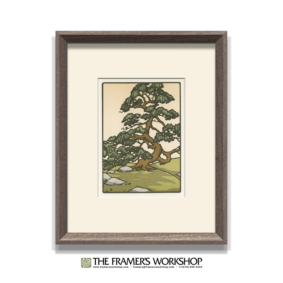 Japanese Pine, Framed Letterpress Print by Yoshiko Yamamoto - Etsy
