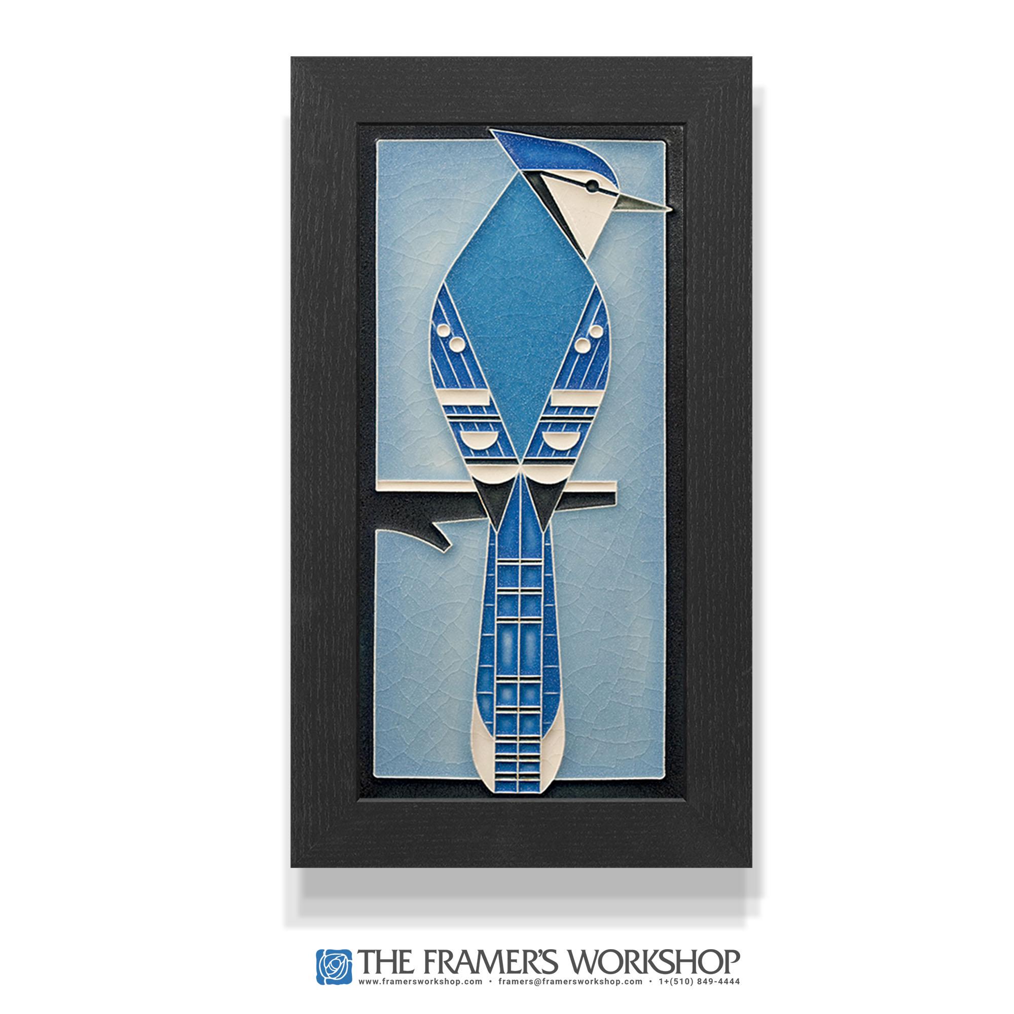 Blue Jay — Framed Motawi Tile 4x8 — Charley Harper - Etsy