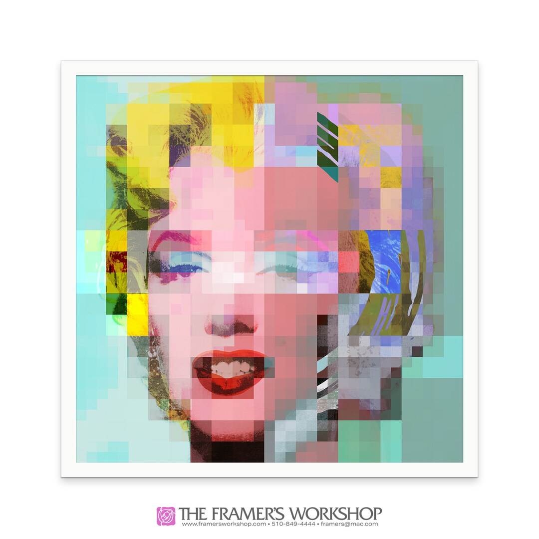 Pixilated Marilyn Print by the Framer’s Workshop - Etsy