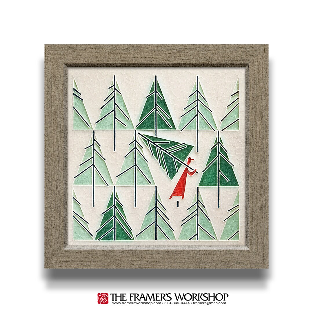 Perfect Tree, 6x6 Charley Harper Design Motawi Tile and Wood Frame - Etsy