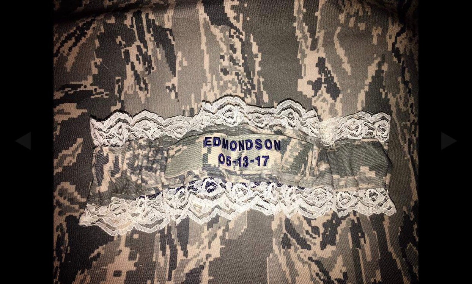 Single Garter Listing: Military Wedding (USMC, Army, USCG, USAF, Navy ...
