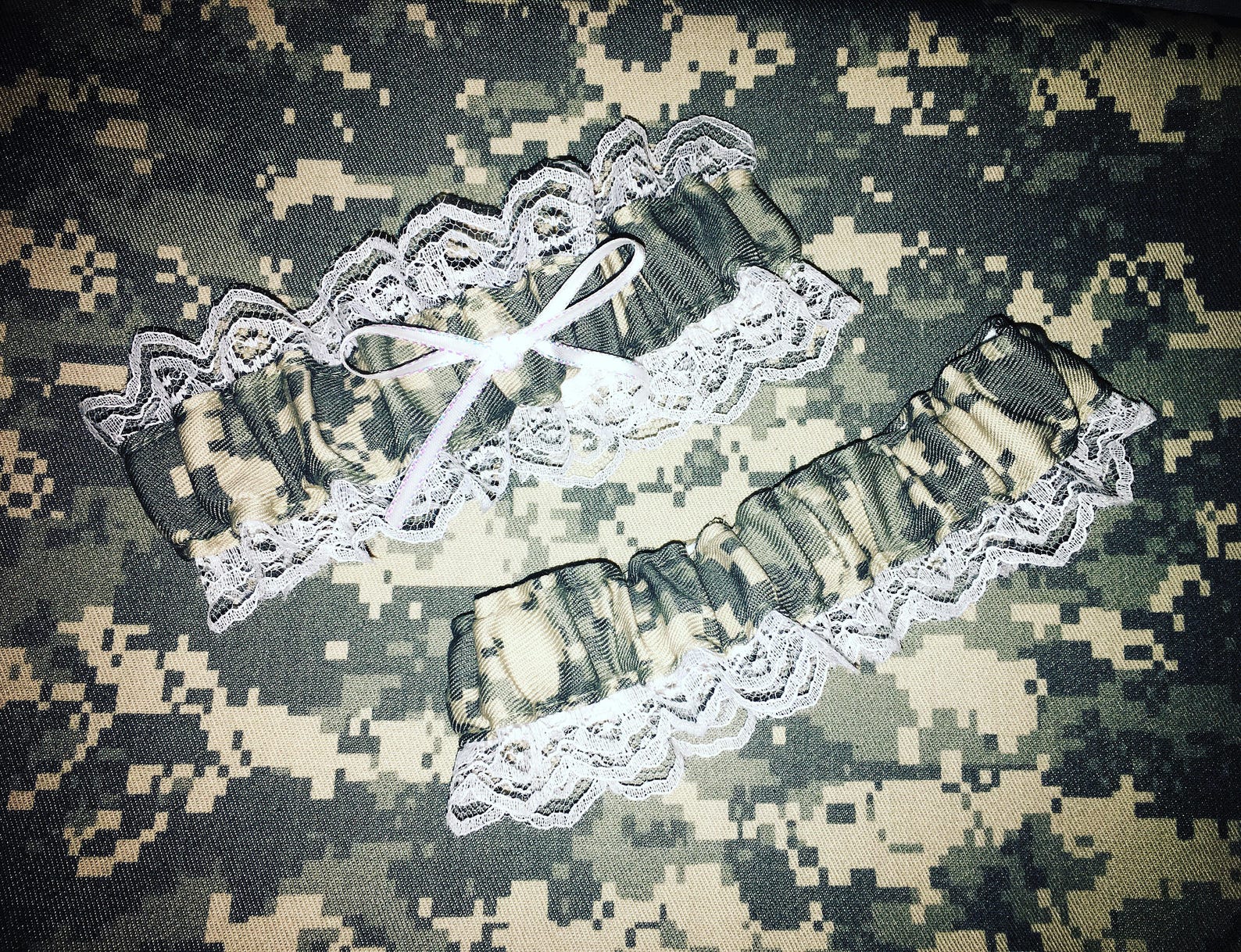 Military Garter Set (WITH Bow)- Any Military Branch! Usmc/army/coast ...