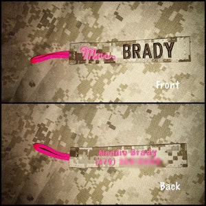 Military Inspired Luggage/bag Tag (usmc/army/navy/coast Guard/air Force ...