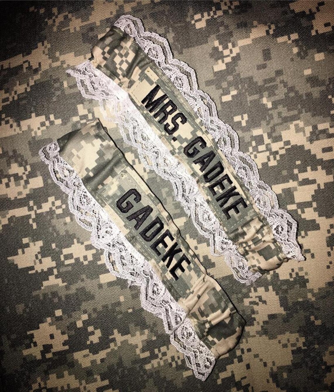 U.S Army Acu/multicam/ocp Garter Set- or Any Military Branch! Usmc/army ...