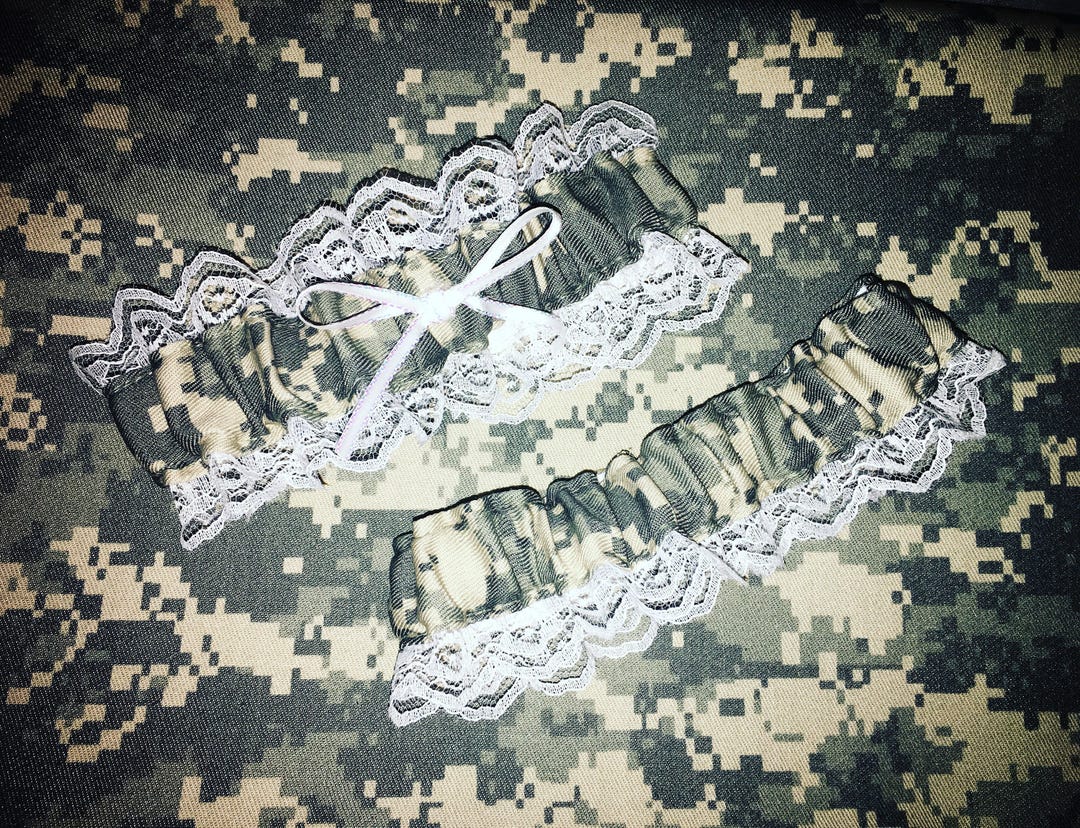 Military Camo Garter Set (WITH Bow)- Any Military Branch! Usmc/army ...