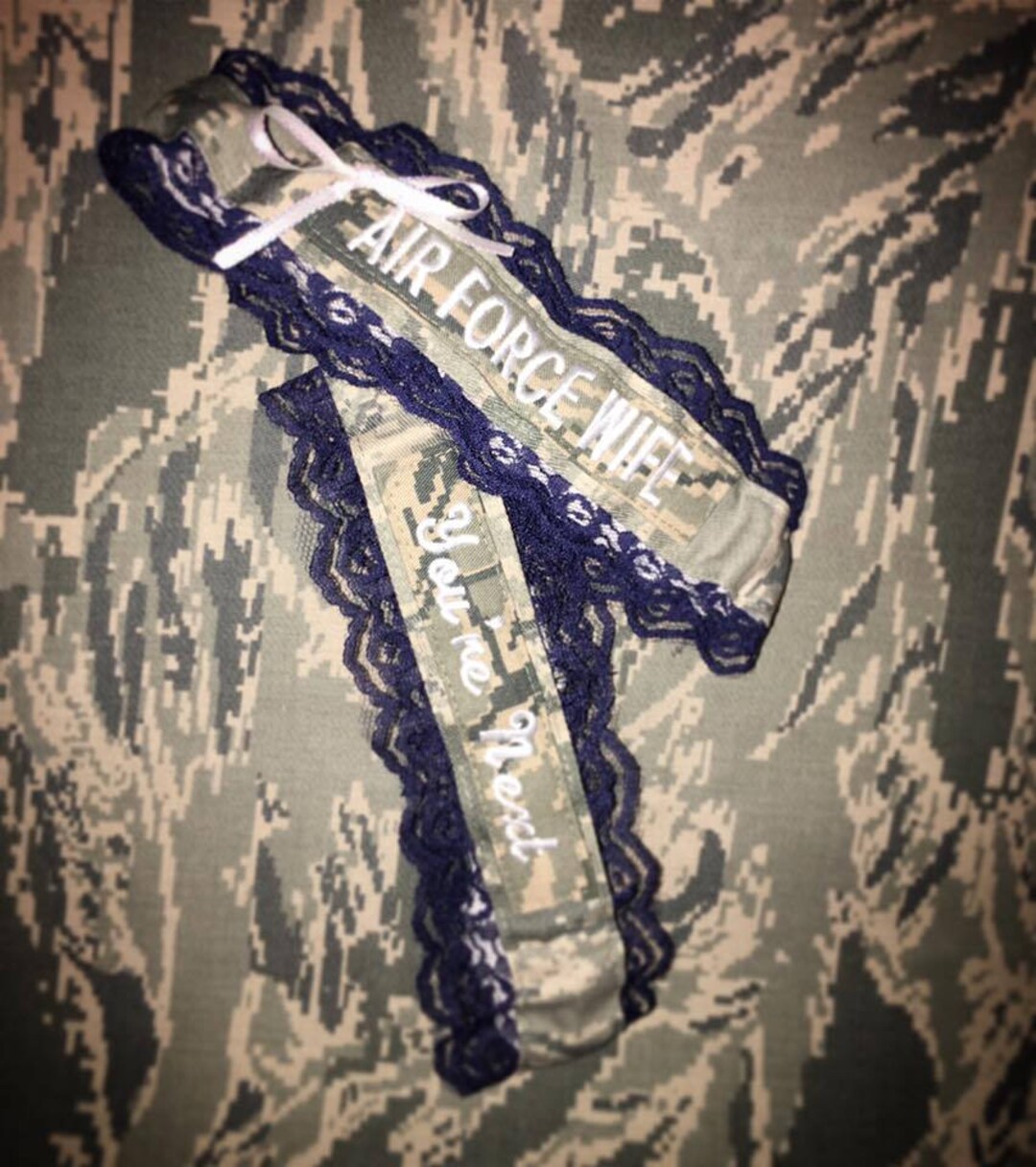 Military Garter Set (WITH Bow)- Any Military Branch! Usmc/army/coast ...
