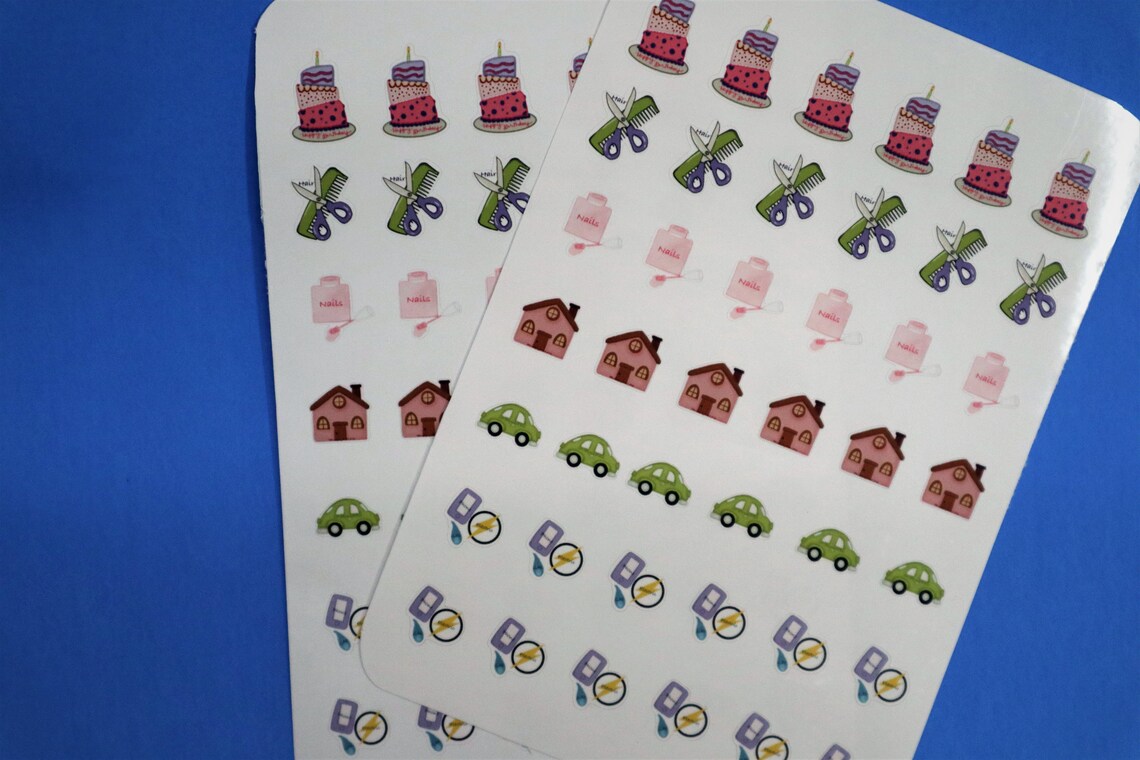 Planner Sticker Calendar Appointment Sticker Reminder Sticker - Etsy