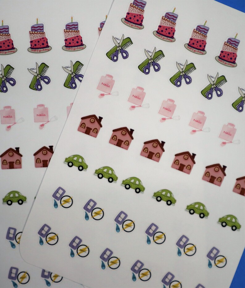 Planner Sticker Calendar Appointment Sticker Reminder Sticker - Etsy