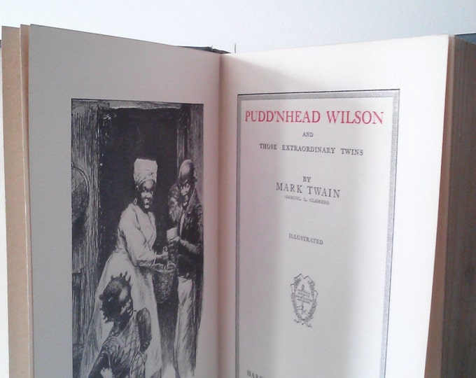 Mark Twain's Pudd'nhead Wilson 1899 Copyright - Etsy