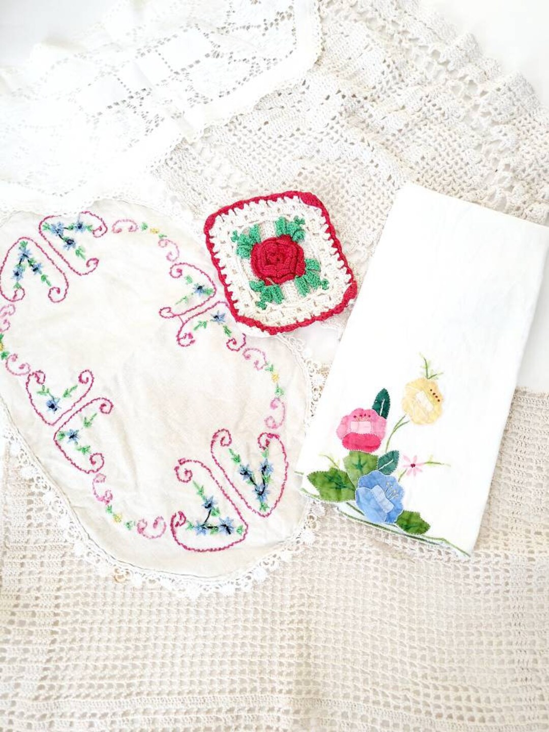 Vintage Table Linen Lot / Set of 6 - Etsy