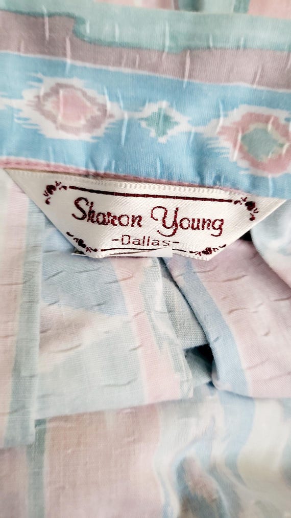 Vintage Sharon Young Dallas Pastel Southwestern Maxi … - Gem