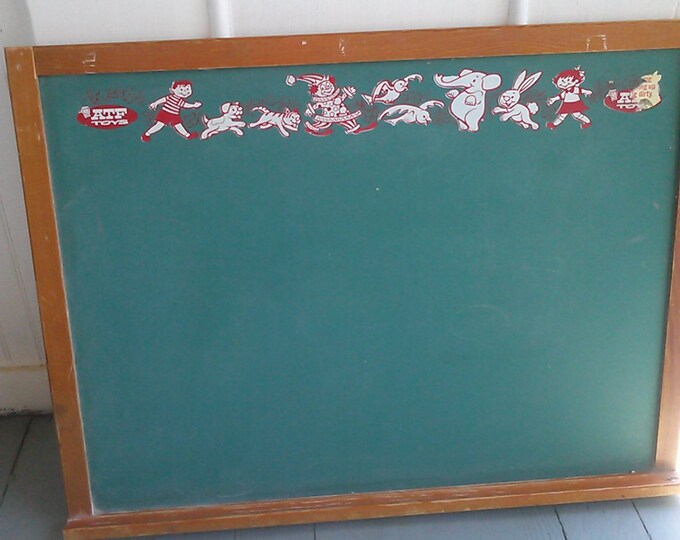 Mid Century ATF Toys Children's Chalkboard/ School Days / Vintage ...