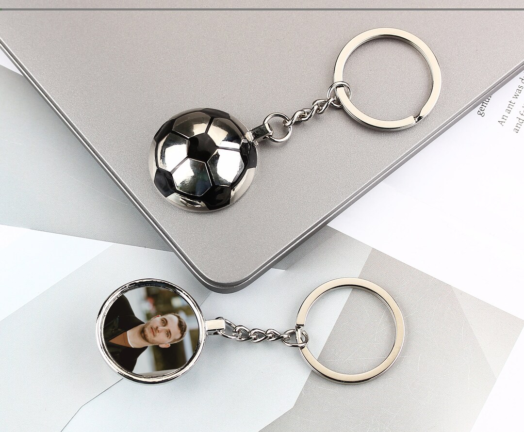 3D Football Photo Keyring, Mini Football Photo Keychain, Football World ...