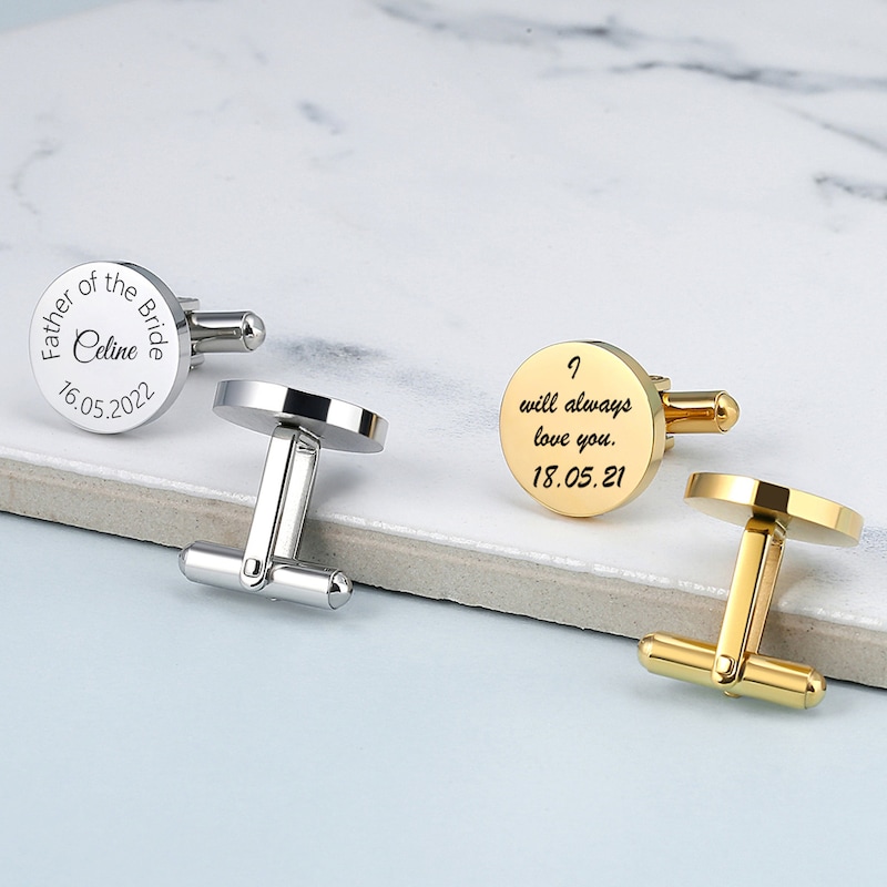 Engraved Cufflinks - Etsy