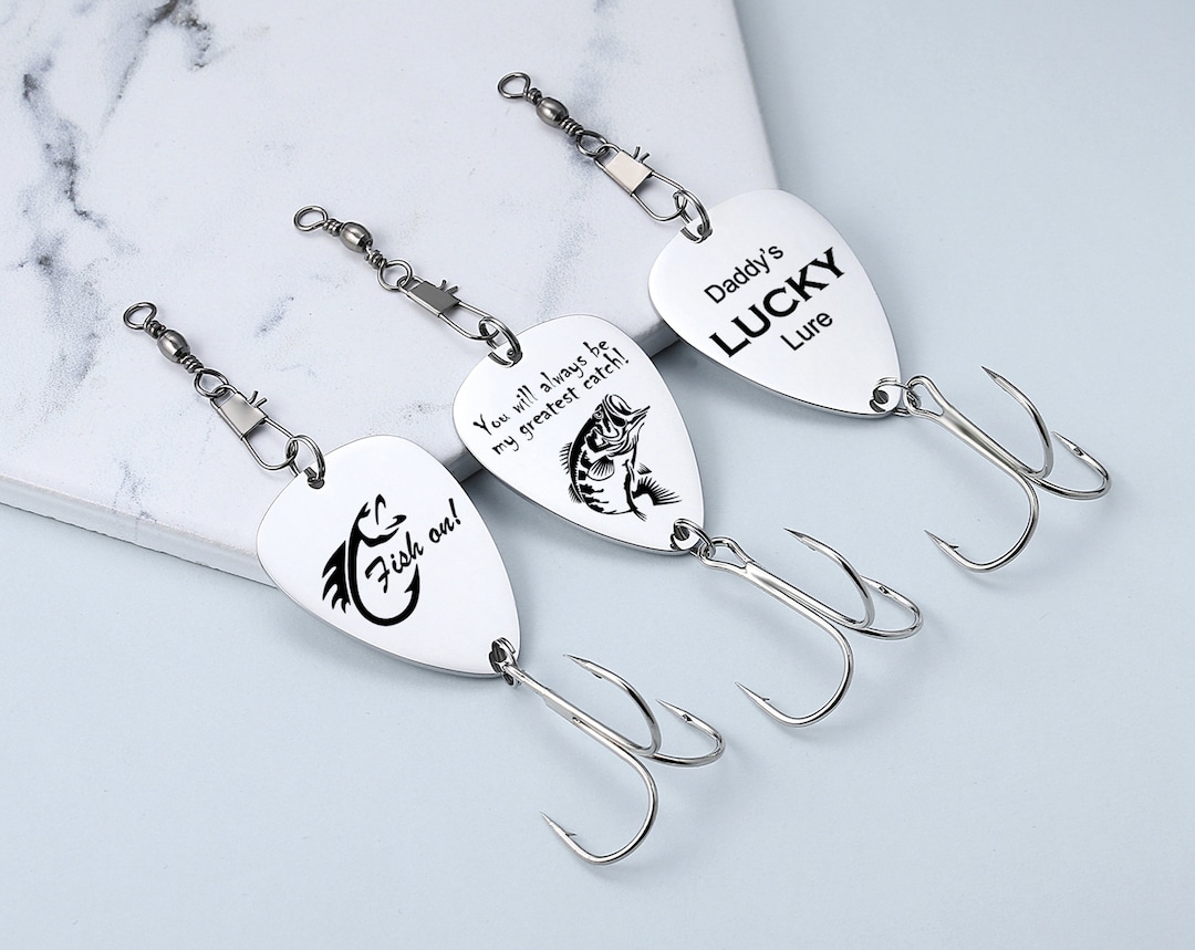 Fishing Lure, Custom Fish Hook, Personalized Fishing Lur, Silver Fish ...