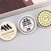 Personalized Name Badge, Stainless Steel Round Brooch, Name Tag for ...