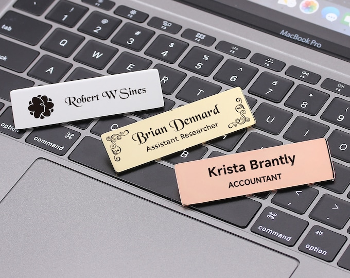 Custom Name / Logo / Title Badge Name Tag Business Name Tag / Badge ...
